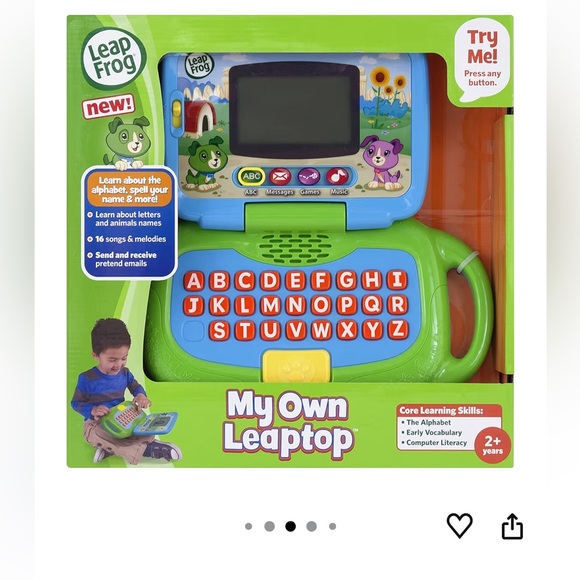 Leapfrog | Toys | Leapfrog My Own Laptop Toy | Poshmark